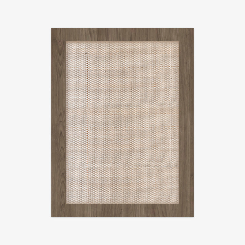 DARK CANE & OAK CLOSED WEAVE DOOR FOR SEKTION – Fronteriors US