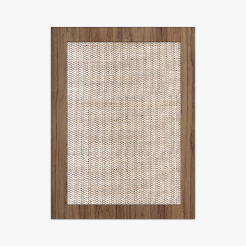 NATURAL CANE & WALNUT CLOSED WEAVE DOOR FOR SEKTION – Fronteriors US